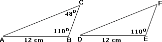 Definition and Examples of Angle Angle Side Congruency | Define Angle ...